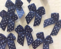 Unique small blue bows related items | Etsy