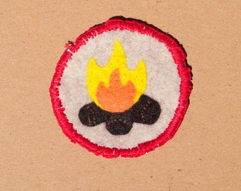 Unique campfire badge related items | Etsy