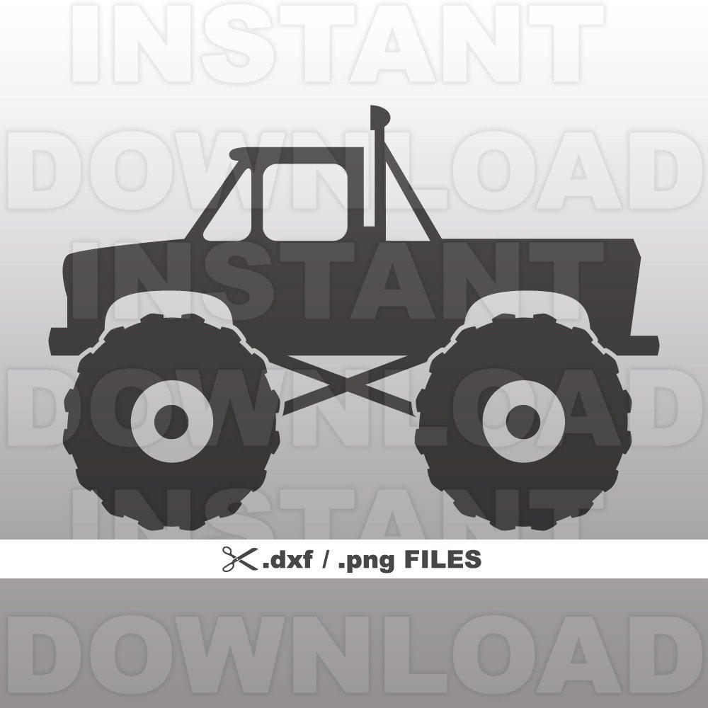 Monster Truck DXF File Monster Truck PNG File Commercial