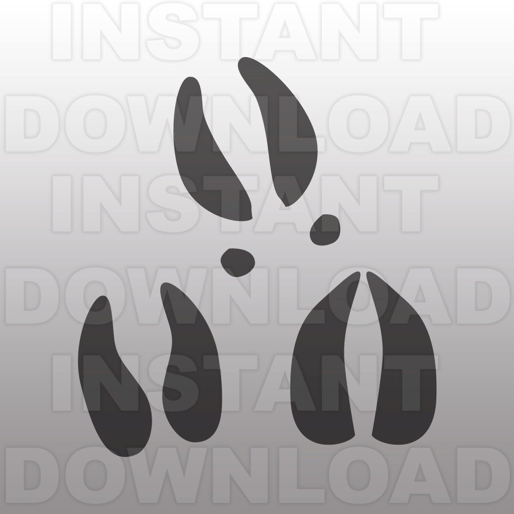 Deer Tracks SVG File Hunting SVG File Vector art
