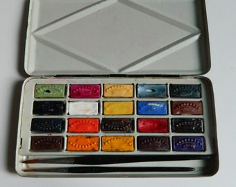 Unique watercolor paint box related items | Etsy