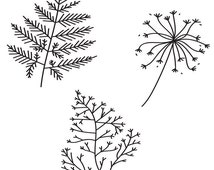 Popular items for fern embroidery on Etsy