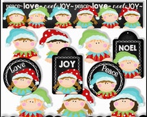 Popular items for elf clipart on Etsy