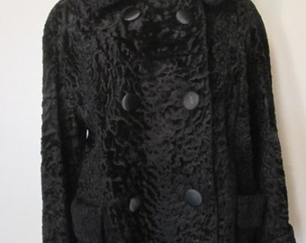 Astrakhan coat | Etsy