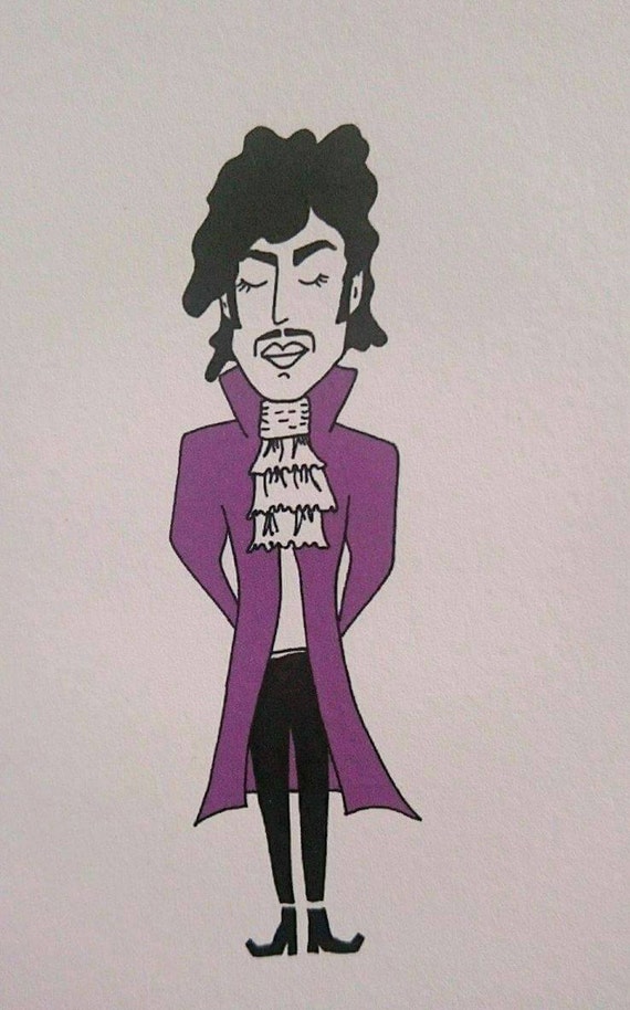 Items Similar To Princepurple Rainillustrationprinta5fan Art On Etsy