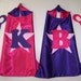 SUPERHERO POWER CAPES Single-Sided with Emblem and Initial
