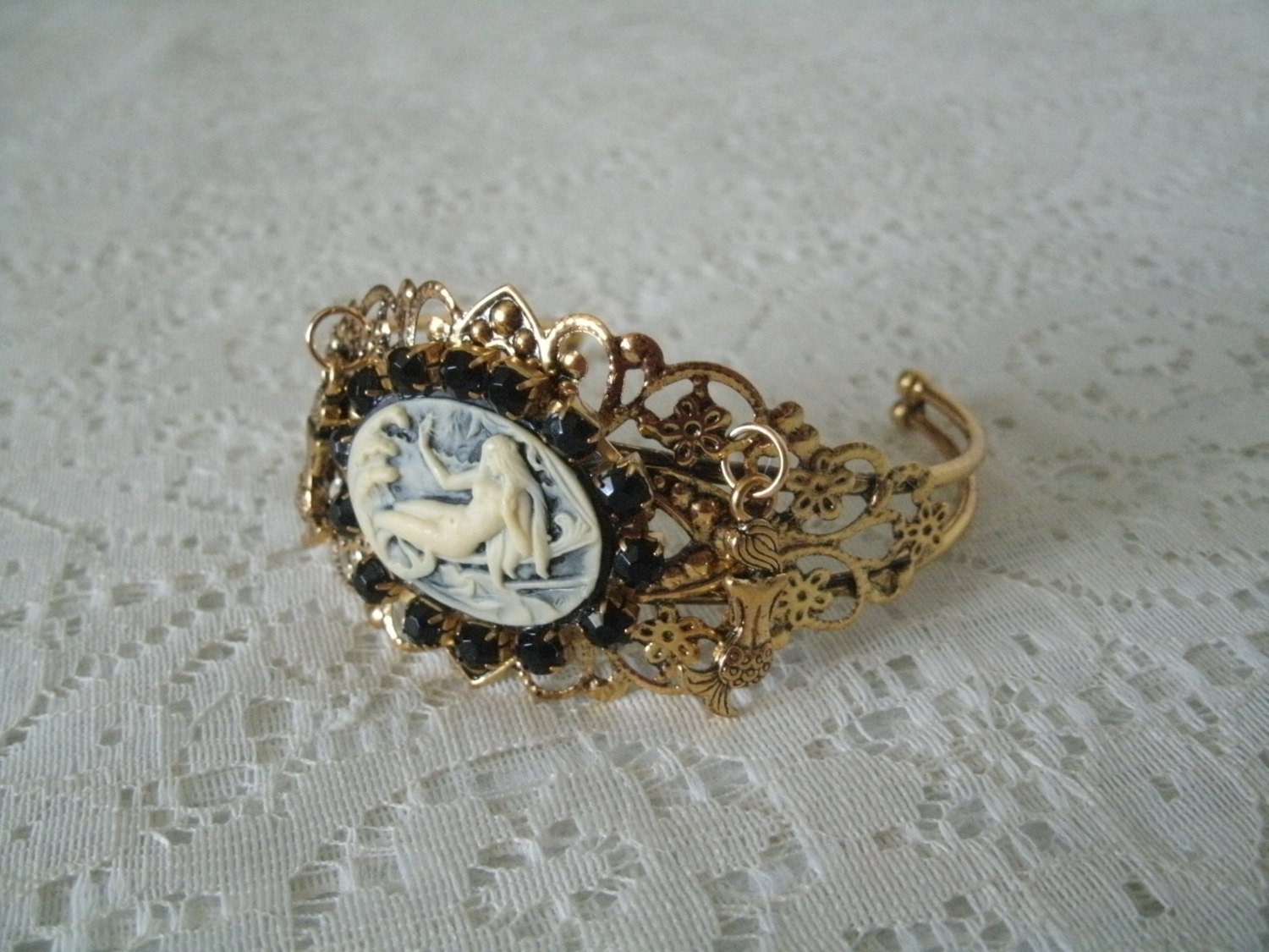 Mermaid Cuff Bracelet mermaid jewelry boho jewelry by Sheekydoodle