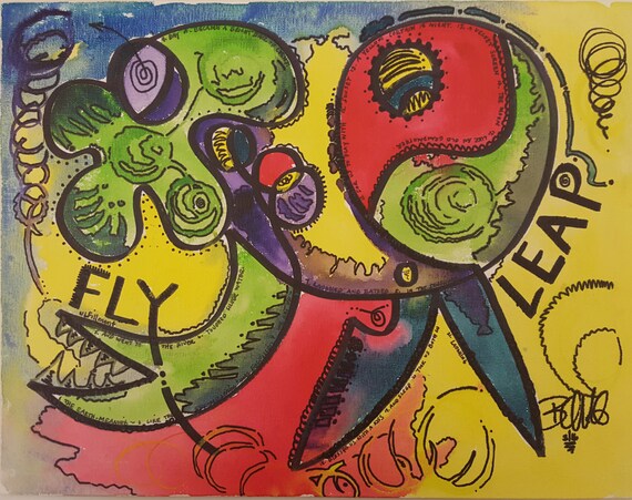 Langston Hughes Abstract Painting Words of Inspirations