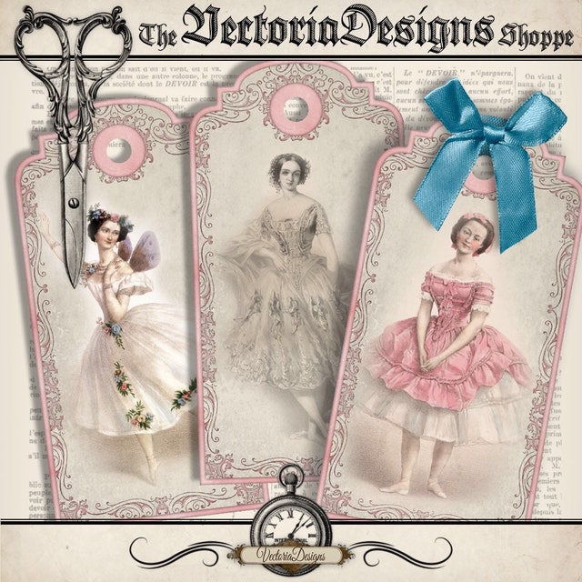 Crafting Printables Digital Collage Sheets and by VectoriaDesigns