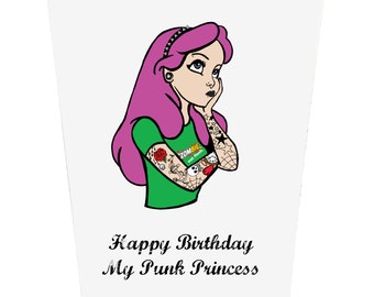 Punk birthday card | Etsy
