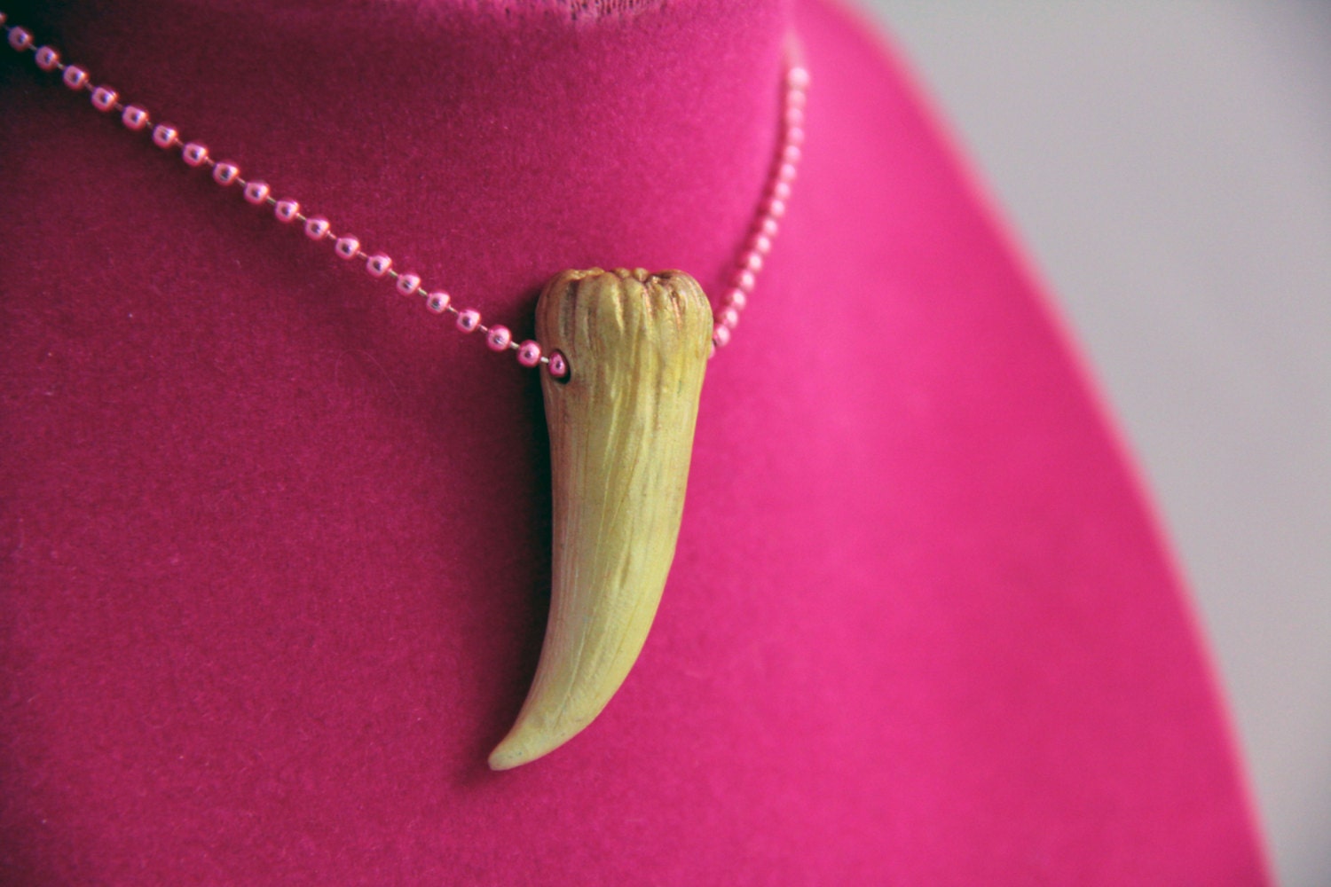 Golden Dragon Tooth Fantasy Cosplay Necklace by LadyRoninShop