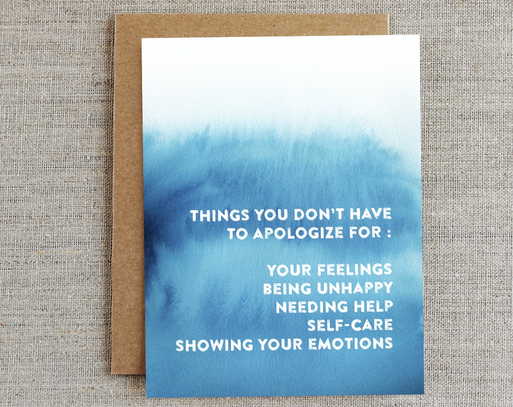 Compassion Card Encouragement Card Depression Card