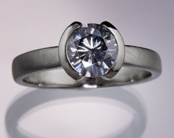 Grey diamond ring | Etsy