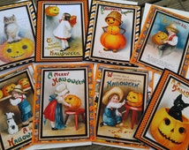 Unique halloween postcards related items | Etsy