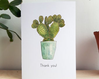 Flower pot card | Etsy