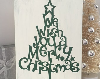 Christmas tree sign | Etsy