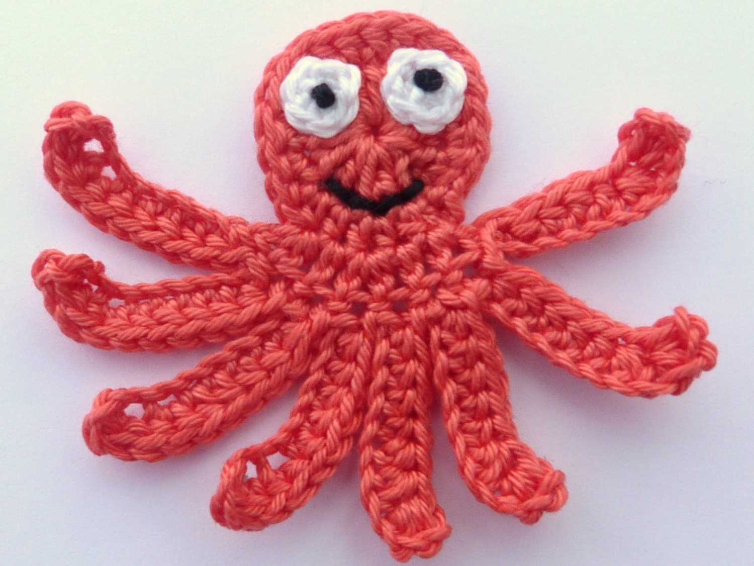 Crochet appliques Sea life appliques 1 crochet octopus