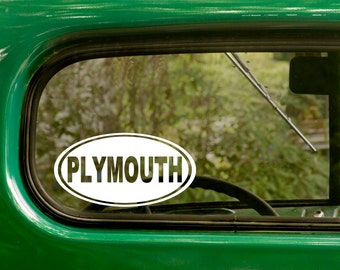 Plymouth decal | Etsy
