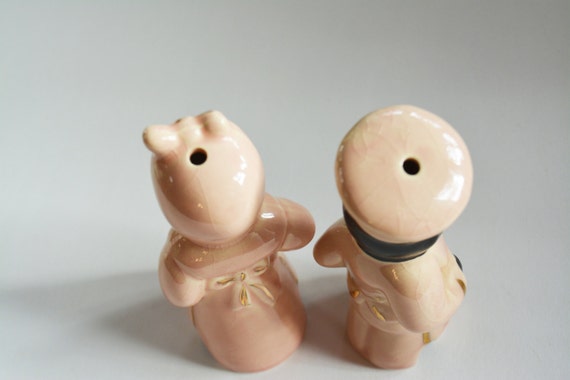 Vintage Collectible Pie Birds Porcelain Set of Black