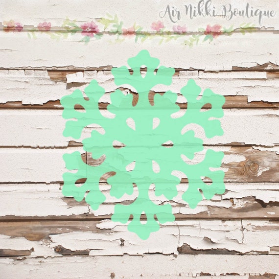Snow Flake Winter Snow SVG PNG DXF files by AirNikkiBoutique