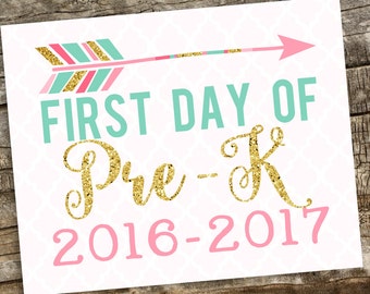First day of pre k | Etsy