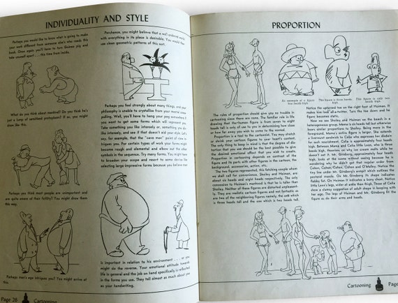 1944 The All American Art Of Cartooning Book Illustrated
