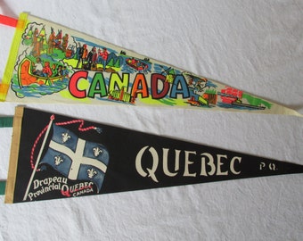 Vintage felt pennant | Etsy