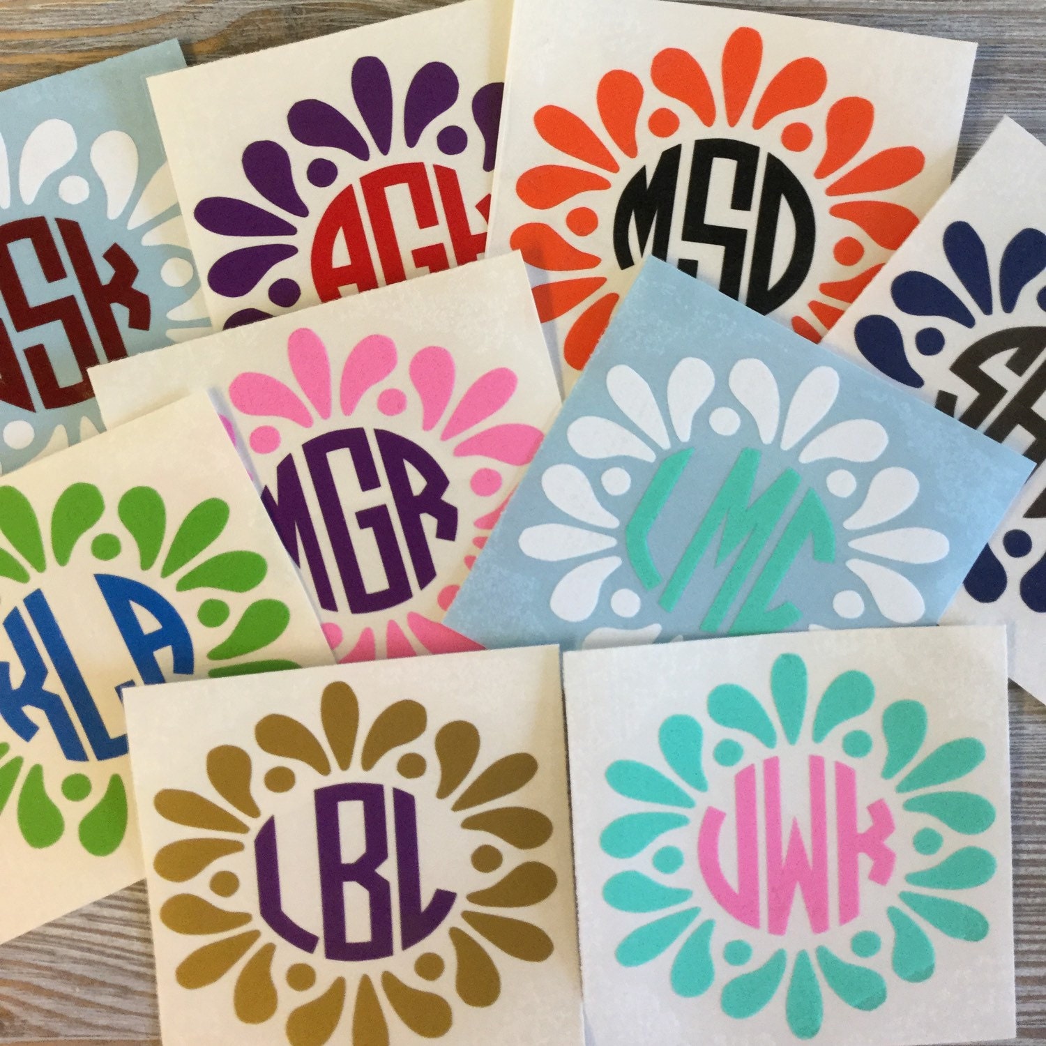 Yeti Monogram Decal Yeti Decal Monogram Decal Yeti