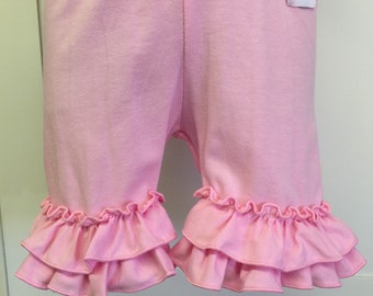 Items similar to Ruffle Leggings-Chevron, Polka dots or solid colors ...