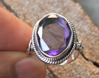 Unique purple quartz ring related items | Etsy
