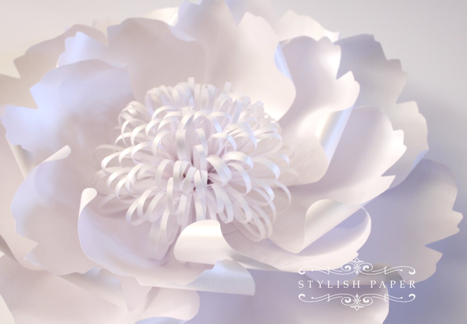 Luxury Shimmer Paper Flower Large paper by StylishPaperShop