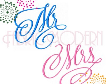 Script font mr mrs | Etsy