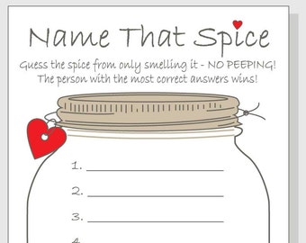 Guess the spice game | Etsy