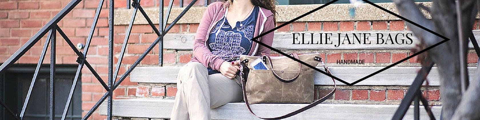 Waxed Canvas and Leather Bags Handmade in by EllieJaneBags on Etsy