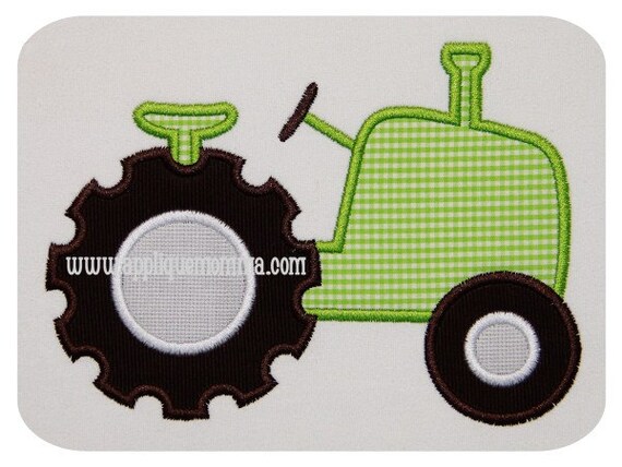 Old Time Tractor Applique Design