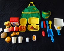 Vintage 1980's McDonalds Pretend Play Food and Dishes