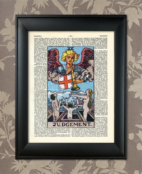 Judgement Tarot Card Print Tarot Card Poster Tarot Print