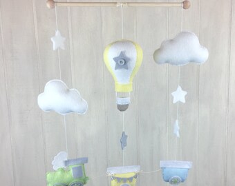 Train baby mobile | Etsy