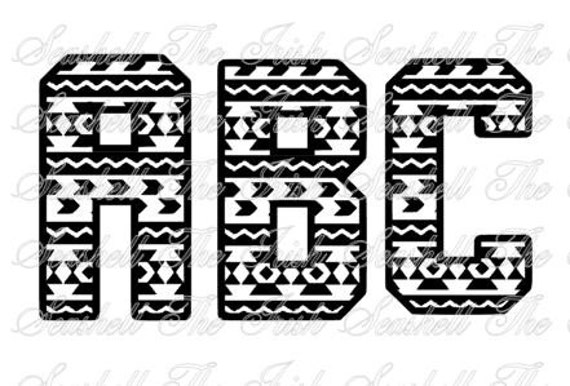 Aztec Alphabet Tattoos