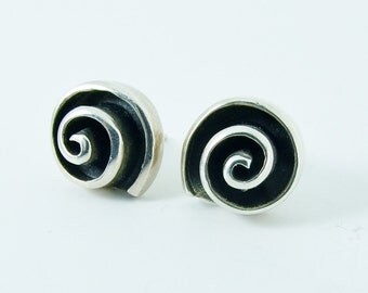 Unique shell stud earrings related items | Etsy