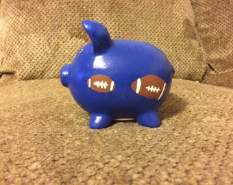Football piggy bank | Etsy
