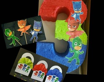 Pj masks cake | Etsy