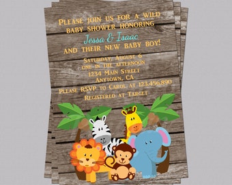 Animal baby shower | Etsy