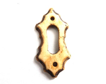 Antique Escutcheon Metal Keyhole cover / by HooksAndHardware