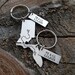 State Keychain with Initial and Date Charm Pick your states