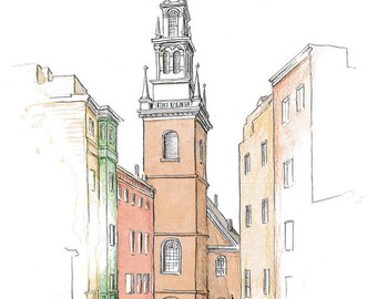 Boston Old State House Print