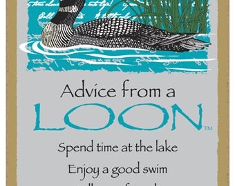 Unique loon signs related items | Etsy