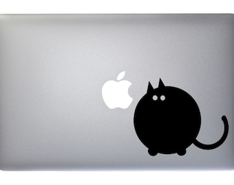 Fat cat decal | Etsy
