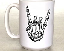 Unique skeleton hand related items | Etsy