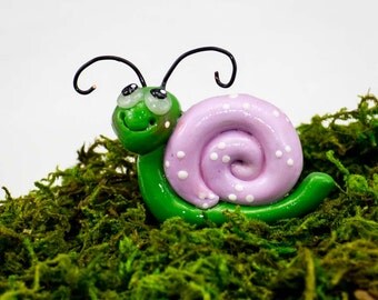 Fairy garden snails | Etsy